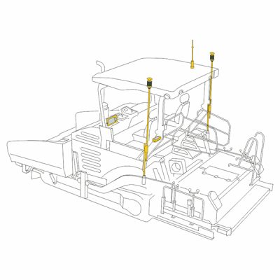 Sistem automat Topcon 3D mmGPS pentru Finisor de Asfalt - TPI
